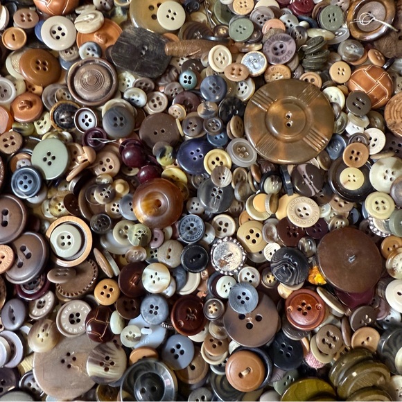 Vintage | Office | Vintage 2 Pound Button Lot Huge Collection Brown ...